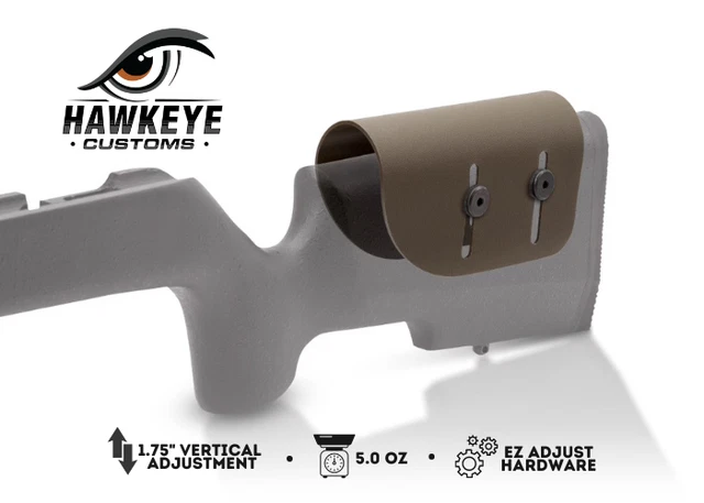 OD GREEN ADJUSTABLE Kydex Cheek Rest Stock Riser For Scoped Rifle $24. ...