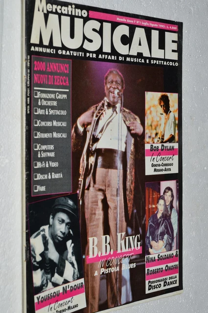 MERCATINO MUSICALE N°1 Lug/Ago 1992-B.b.king A Pistoia, Bob Dylan- Nina Soldano EUR 16,00 ...