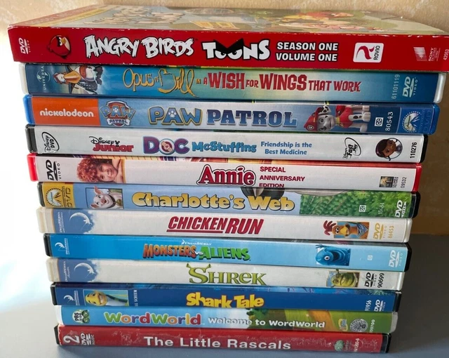 LOT DE DVD Disney Pixar Dreamworks Bugs Life, Cars 2, Nemo, Kung Fu ...