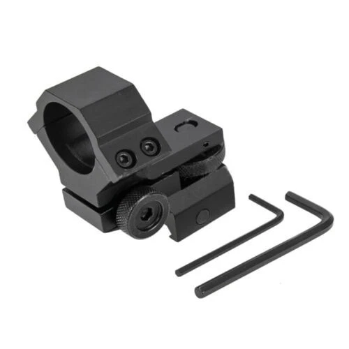 LOW PROFILE ADJUSTABLE Windage Elevation Rifle Scope Mount 25.4mm Ring ...