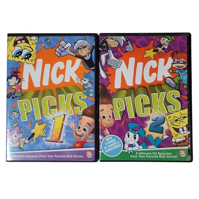 NICK PICKS 1 & 2 (DVD 2-Disc Bundle Nickelodeon Cartoons SpongeBob ...