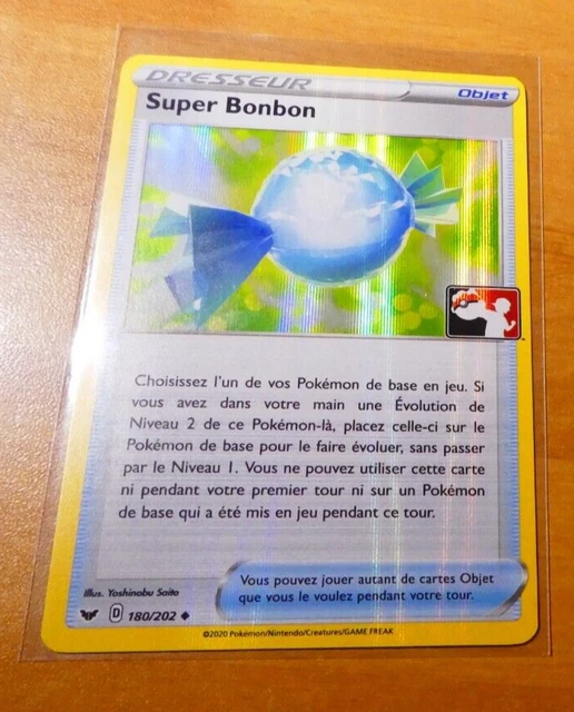 POKEMON SERIE CARD League Rare Holo Carte Super Bonbon 180/202 Fr 2020 ...