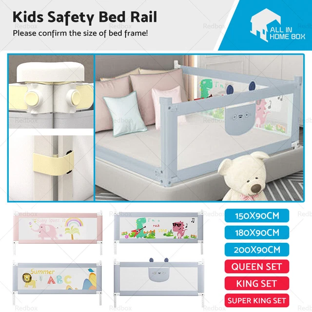 ADJUSTABLE FOLDING KIDS Safety Bed Rail/BedRail Cot Guard Protecte ...