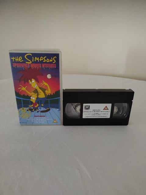THE SIMPSONS SPRINGFIELD Murder Mysteries VHS Video Tape "Free UK Post ...