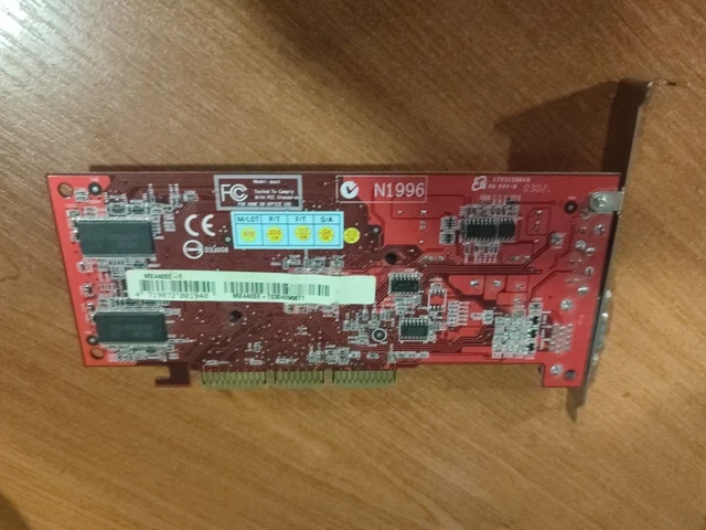 CARTE GRAPHIQUE NVIDIA Geforce MX 4000 64MB Testé OK EUR 5,00 - PicClick FR