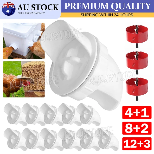 2025 CHICKEN-FEEDER POULTRY Pro Feeder DIY Port PVC Gravity Fed Chicken ...