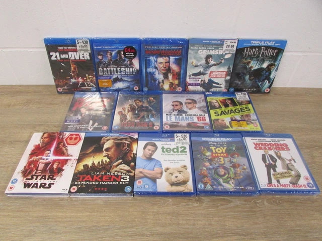 14X FACTORY SEALED Blu-Rays Savages Le Mans 66 Blade Runner Ted 2 The ...