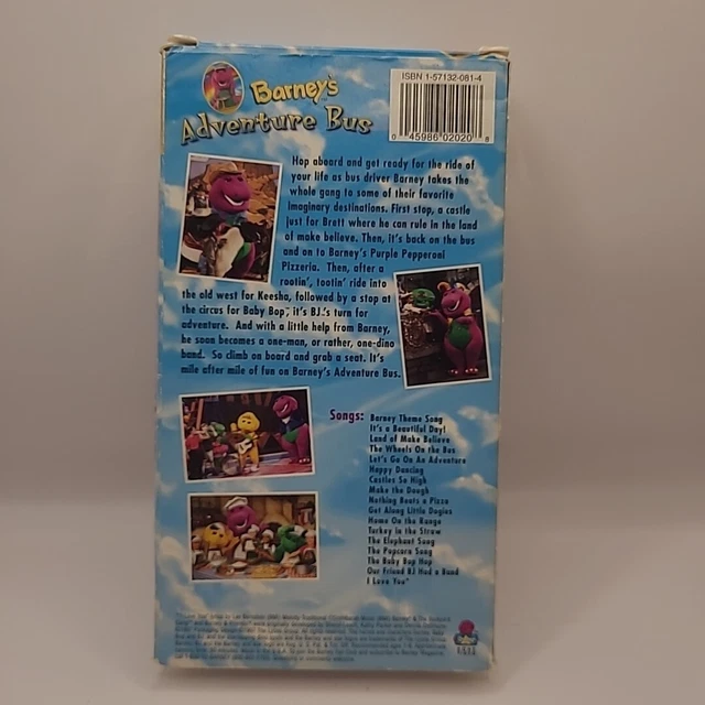 BARNEY - BARNEYS Adventure Bus (VHS, 1997) $7.19 - PicClick CA