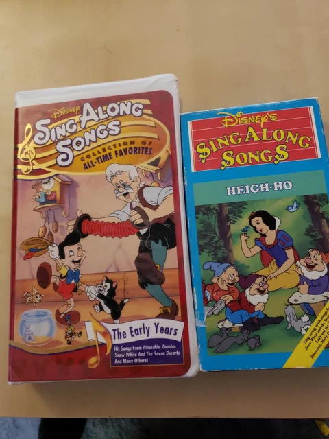 DISNEY SING ALONG Songs VHS Lot Of 2 Sing Along Songs Heigh H The disney-sing-along-songs-vhs-lot-of-2-sing-along-songs-heigh-h-the