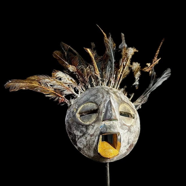 AFRICAN TRIBAL WOOD masks Round African Mask, 'Edudzi' mask-G1283 $79. ...