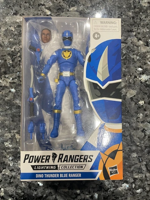 HASBRO POWER RANGERS Dino Thunder Blue Ranger Action Figure Lightning Collection £19.99 ...