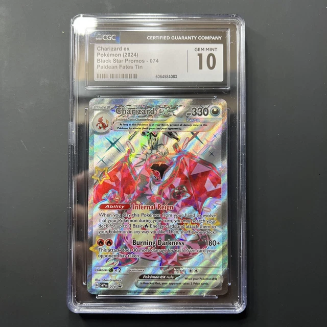 CHARIZARD EX 074 Sv: Scarlet & Violet Promo Cards Holo CGC Gem Mint 10 ...