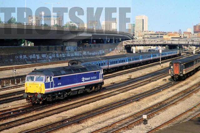 35MM SLIDE BR British Railways Diesel Loco Class 47 47714 1989 Original ...