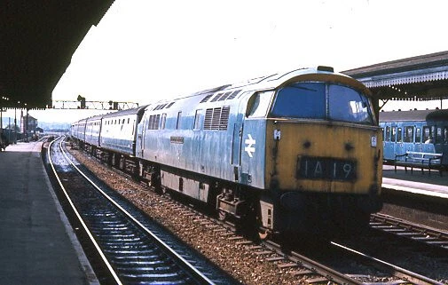 ORIGINAL COLOUR SLIDE of D1013 BR class 52 Western diesel hydraulic ...