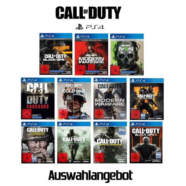 CALL OF DUTY CoD bis Black Ops 6 für Sony PS4 (Pro) zur Auswahl NEU EUR ...
