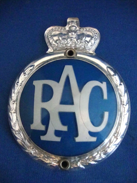 RAC ROYAL AUTOMOBILE Club Vintage Badge by H.B. Sale Ltd Birmingham £8. ...
