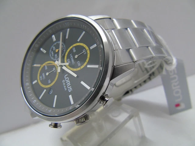 LORUS BY SEIKO MENS SPORTS CHRONOGRAPH WATCH *EX-DISPLAY* *PLAIN BOX ...