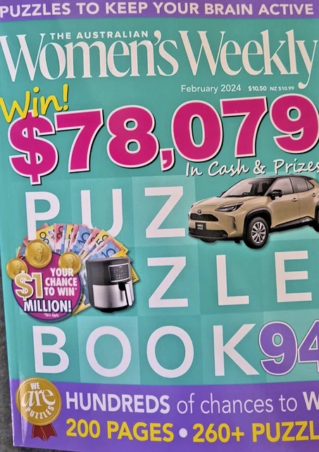 THE AUSTRALIAN WOMEN'S Weekly Puzzle Book 94 February 2024 with 260 ...