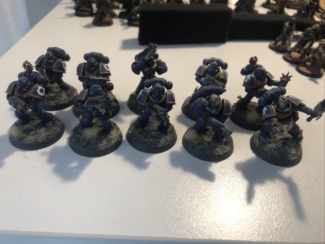 WARHAMMER 40K SPACE Marines - ultramarines - Tactical Squad - Nicely ...