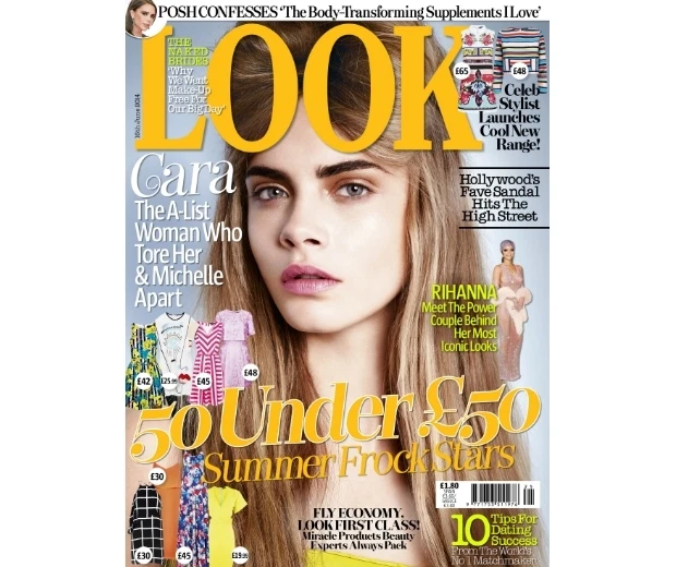 LOOK MAGAZINE BRITISH 16 June 2014,Cara Delevingne,Victoria Beckham ...