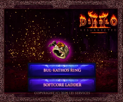 D2R DIABLO 2 Resurrected Softcore Ladder Bul Kathos Ring 5LL PC/SWITCH ...