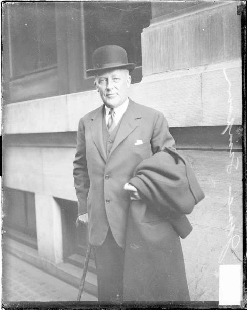 JAMES SIMPSON HEAD Of Marshall Field & Company Looking Toward The - Old ...