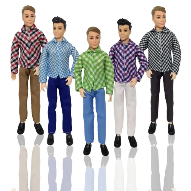 BARBIE CLOTH/ACCESSORY@ANY 1 pc Fashion KEN Doll sized Shirt+1 Pants ...