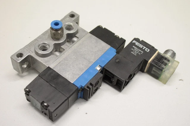 FESTO MSEB-3-24VDC MN2H-5/2-02-FR-ZSR 5/2-Way Solenoid Valve 191325 £57 ...