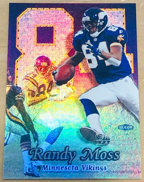 SIÈGE DE FOOTBALL Randy Moss 1999 Flair Showcase 2 rangées 78 comme ...
