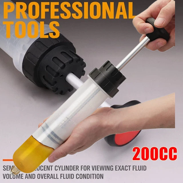 200CC FLUID EXTRACTION Filling Syringe Transfer Liquid Pump Oil ...