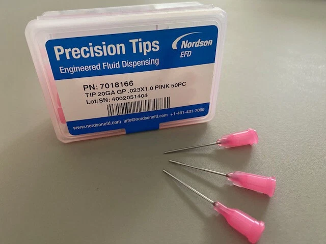 NORDSON DOSIERNADEL OPTIMUM® pink 1", gerade, Gauge 20, ID: 0,61 mm (50 ...