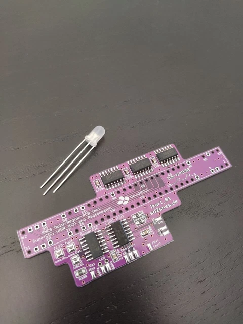 SNES/SFC SUPERNES MOD - Region free, 50/60hz. Mod Supercic by Borti ...