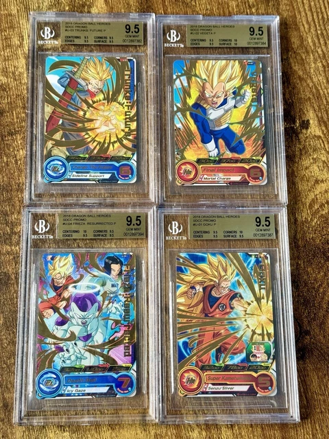 SUPER DRAGON BALL Heroes Frieza Goku Vegeta Trunks SDCC Pop 1 BGS 9,5 set raro! EUR 99,10 ...