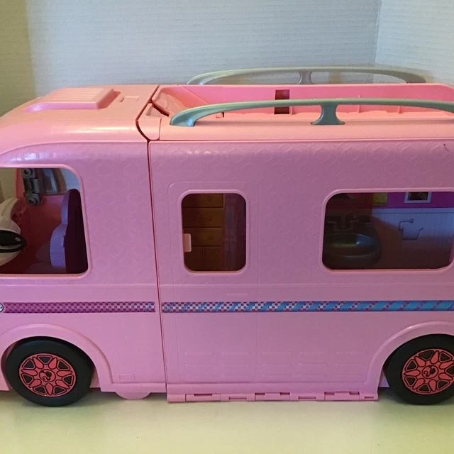 BARBIE DREAM CAMPER PINK RV Motorhome Van Mattel 2016 $34.26 - PicClick CA