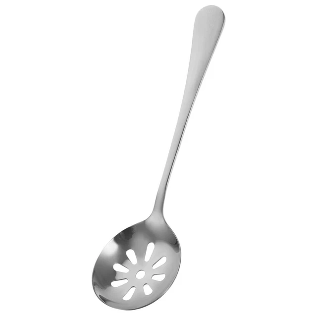 PERFORATED SERVING SPOON Table Spoons Slotted Stainless Steel £6.59 ...