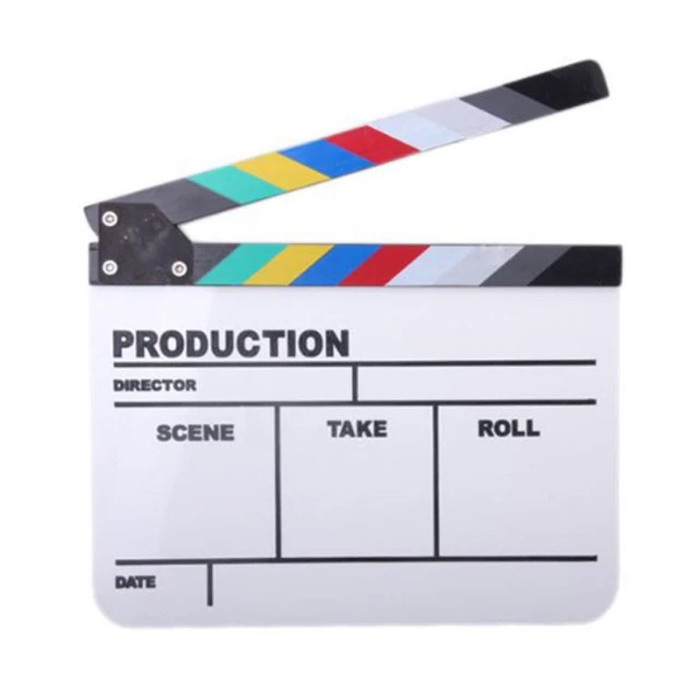 ENGLISH VERSION CLAPPER Board Clap-stick for TV / Film / Movie $49.16 ...