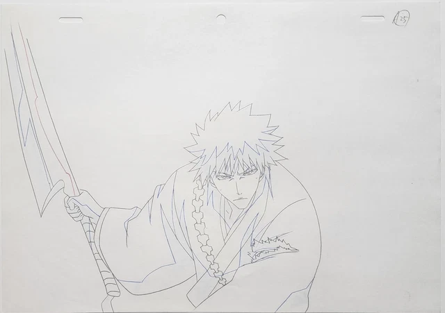 BLEACH ANIMATION PRODUCTION Cel Drawing Douga Genga: Ichigo - 4268 EUR ...