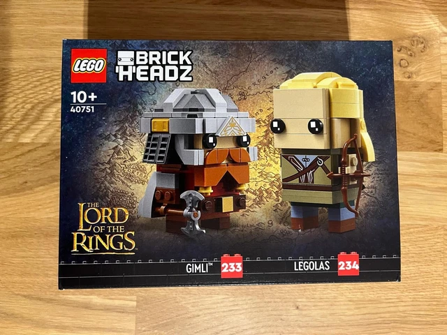 LEGO NEUF et scellé Brickheadz 40751 - Legolas et Gimli - LORD of the ...