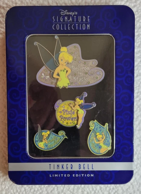 COFFRET DE 4 pin's Disney .Tinkerbell Signature collection EL750 EUR 60 ...