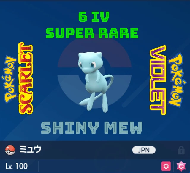 SHINY 6IV VERY RARE MEW Pokemon Scarlet/Violet £2.50 - PicClick UK