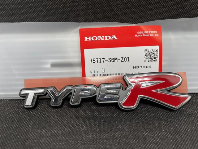 HONDA GENUINE INTEGRA DC5 TYPE-R Rear Emblem Badge 75717-S6M-Z01 OEM ...