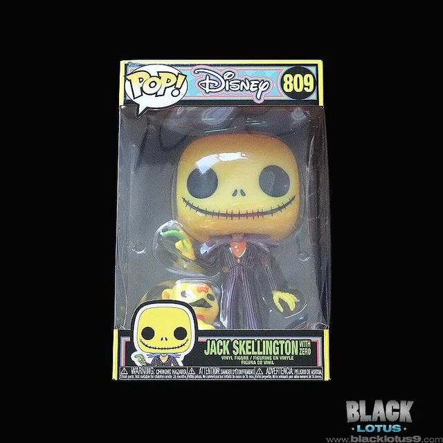 FUNKO POP! BLACKLIGHT Jack Skellington Nightmare Before Christmas 10 ...
