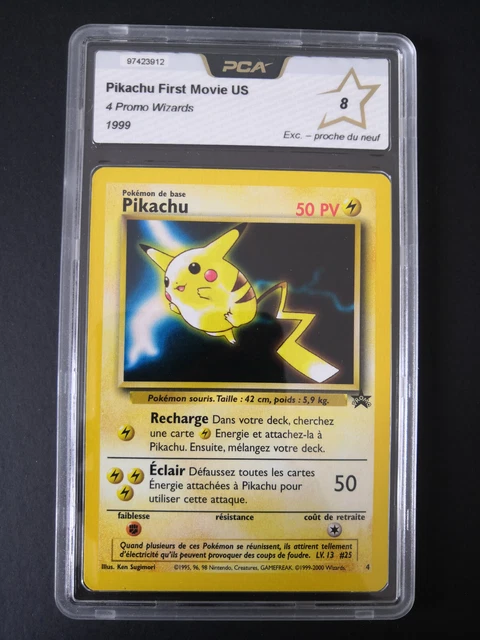 CARTE POKÉMON PIKACHU - Wizards Promo n° 4 FR (1999) - PCA 8 EUR 59,90 ...