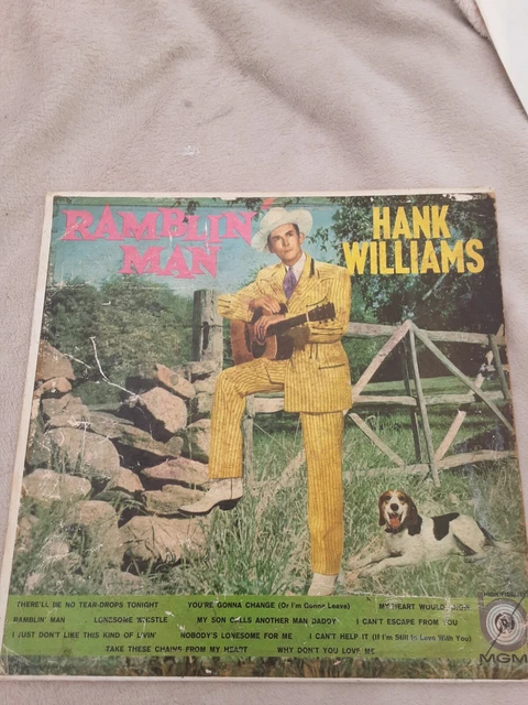HANK WILLIAMS LP Ramblin' Man U.s.a. Mgm E 3219 Vinyl In Excellent ...