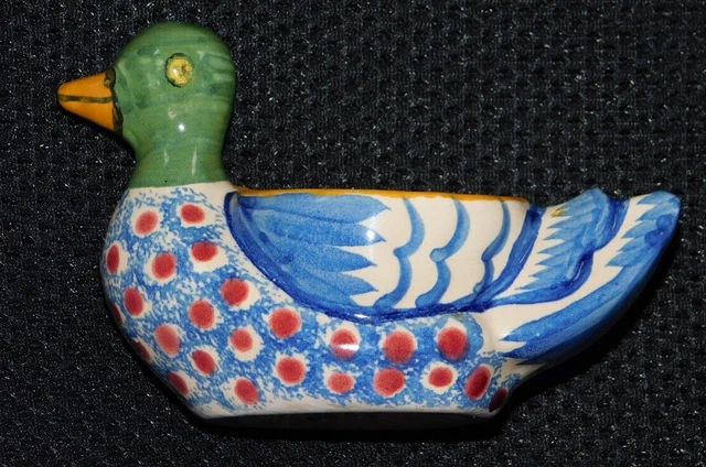 RARE ANCIEN COQUETIER Figurine Un Canard Henriot Quimper N° 133 Bel ...