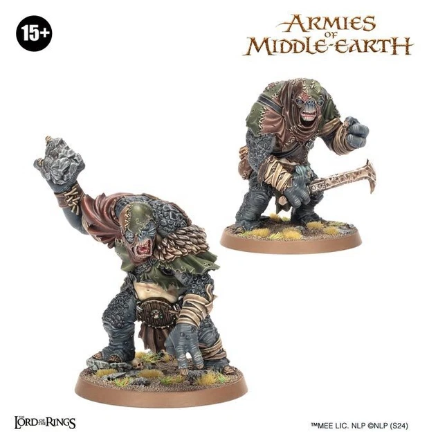 HILL TROLLS OF Angmar MESBG LotR Middle Earth - Brand New £55.00 ...
