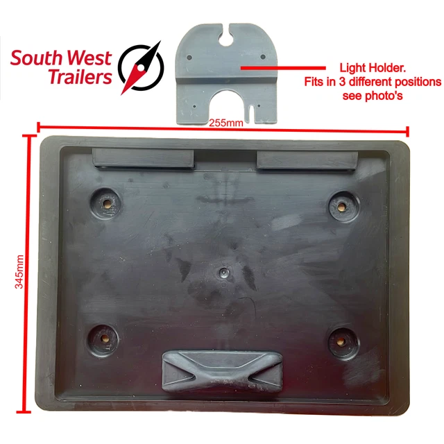 SQUARE NUMBER PLATE Holder Truck Lorry Ifor Williams Trailer Horse Box ...