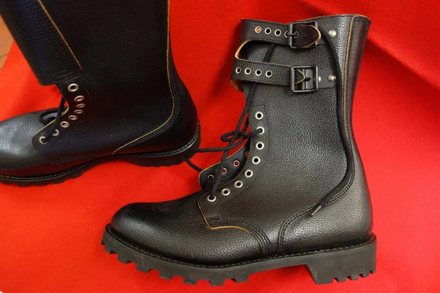 RANGERS MILITAIRE GEMA ARGUEYROLLES BRIVE Noir cuir grainé pointure 44 ...