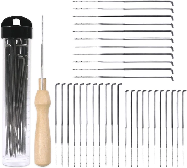 REDAMANCY FILZNADELN SET, 35 Pcs 3 Größen Filzen Nadeln mit Filz ...