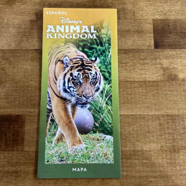 2025 WALT DISNEY World Animal Kingdom Guidemap New Park Map Español ...